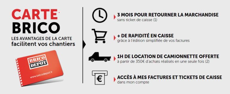 Carte de fidélité Brico Dépot